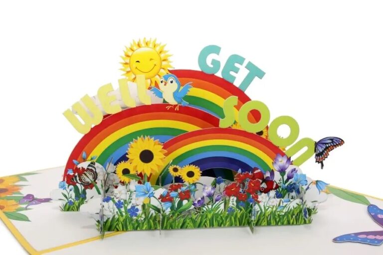 Get Well Soon Pop-Up Card – Kiriori Popup Cards